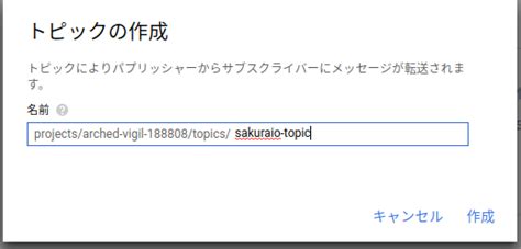 Google Cloud Pub Sub Sakura Io