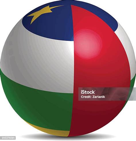 그림자가 있는 3d 공에 중앙 아프리카 공화국 국기 0명에 대한 스톡 벡터 아트 및 기타 이미지 0명 규모 기 Istock