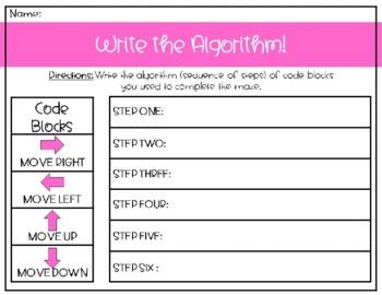 Mother S Day Code Block Maze Unplugged Coding Spring STEM Activity