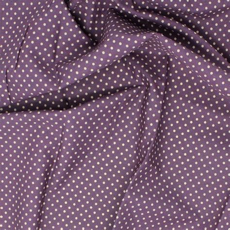 Plum Purple Polka Dot Overdale Fabrics