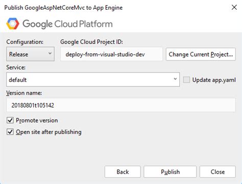 Visual Studio Deployment Wizard Cloud Tools For Visual Studio