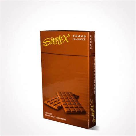 Simplex Flavored Condom Choco 12 Pieces Super Thin Condoms Buyon Pk