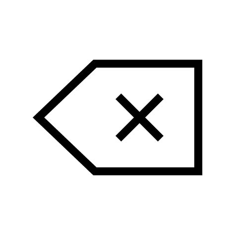 Backspace Icon Vector Symbol Design Illustration 26632481 Vector Art At