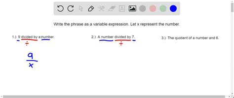 Translate Words Into Algebraic Expressions Example Numerade