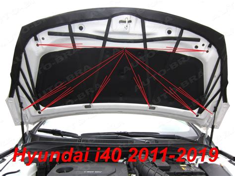 CAR HOOD BONNET BRA fits HYUNDAI i40 2011 - 2019 NOSE FRONT END MASK ...