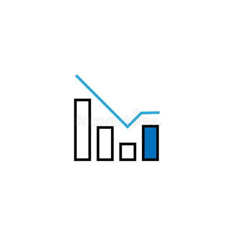 Vector Graphic Of Simple Increase And Decrease Progress Graph Stock