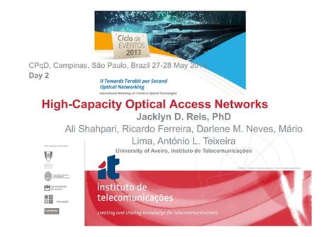 High Capacity Optical Access Networks Ppt