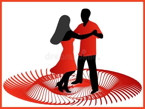 Pares Del Baile De La Salsa Ilustración Del Vector Ilustración De