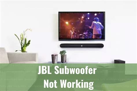 JBL Subwoofer Not Working Ready To DIY