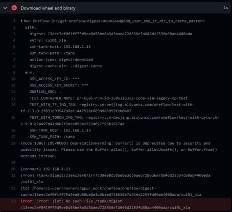 Ci出现这个错误怎么解决 · Issue 6874 · Oneflow Inconeflow · Github