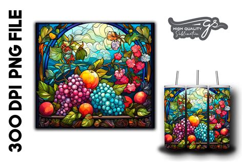 Fruit Stain Glass Background 16 Graphic By Glamousitasublimation