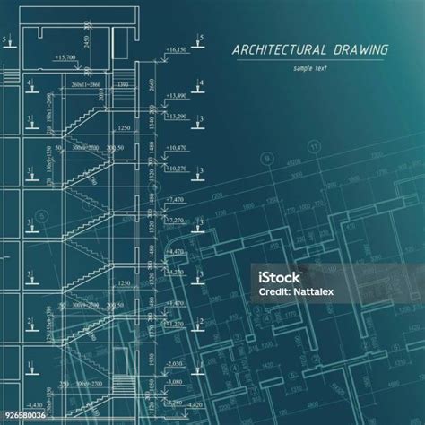 建築藍圖建築背景向量圖形及更多computer Aided Design圖片 Computer Aided Design 俄羅斯 公寓