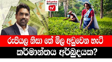රුපියල නිසා තේ මිල අඩුවෙන හැටි කර්මාන්තය අර්බුදයක Youtube