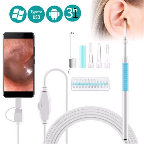 Ear Endoscope 3 In 1 Ear Cleaning Tool Hd Visual Ear Spoon