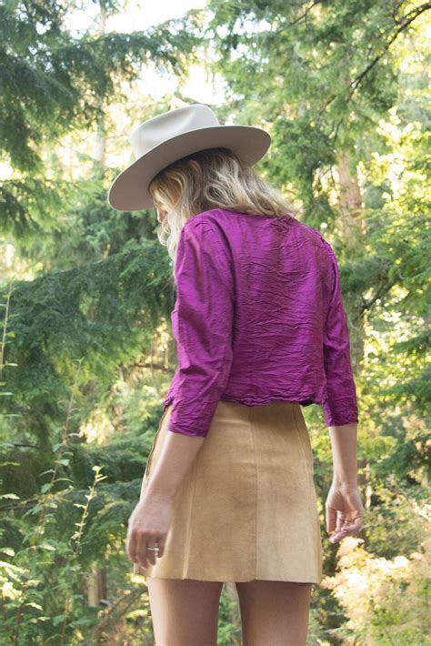 Vintage 80er Jahre Asymmetrische Lila Bluse Strukturiertes Etsy De