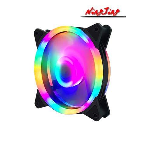 Pumeitou 컴퓨터 케이스 팬 무소음 12cm 팬 Cpu 냉각 Rgb 조용한 Pc 쿨러 케이스 팬 팬 속도 조절