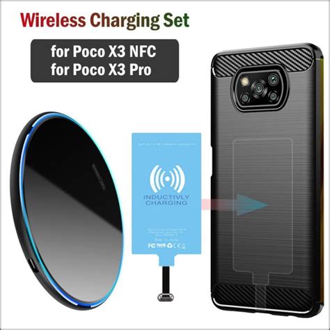 HOT Qi Wireless Charging For Xiaomi POCO X3 Pro X3 NFC Phone Wireless Charger With USB
