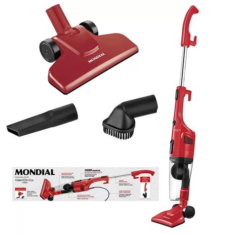 Aspirador De Pó Vertical Mondial 1100w Turbo Cycle Ap 36 Vermelho E
