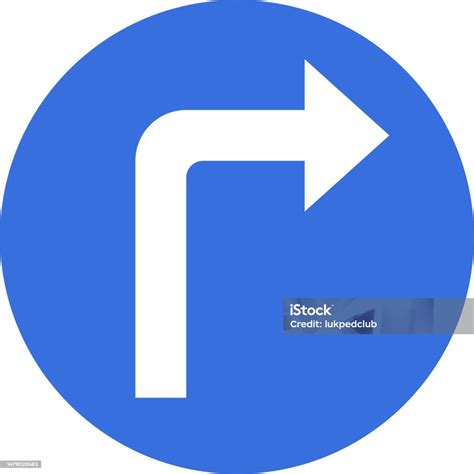 우회전 표지판 아이콘 교통 표지판 벡터 일러스트 레이 션 교통에 대한 스톡 벡터 아트 및 기타 이미지 교통 도로 표지판 벡터 Istock