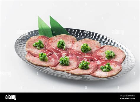 Korean Or Japanese Barbecue Thick Cut Slice Beef Tonguefor Hot Pot Or