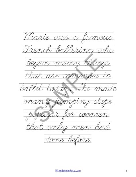 Famous Ballet Dancers Coloring Book With Cursive Copywork Made By