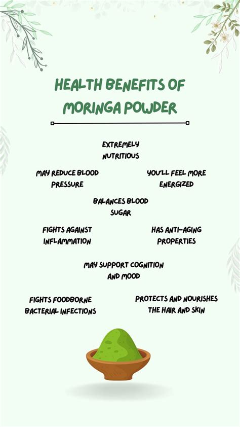 Health Benefits Of Moringa Powder Moringa Powder Moringa Benefits
