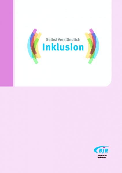 Projekt SelbstVerständlich Inklusion Flyer Shop Bayerischer Jugendring