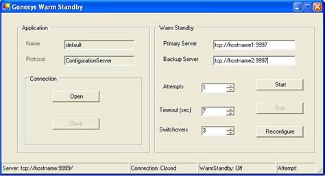 Documentation PSDK Developer LegacyWarmStandbyAB X Genesys Documentation