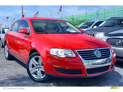 Tornado Red 2008 Volkswagen Passat Komfort Sedan Exterior Photo