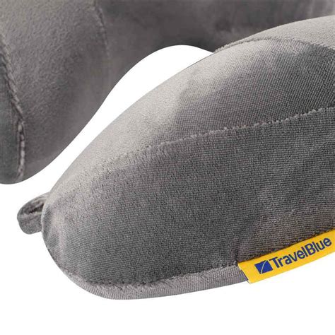 Tranquillity Memory Foam Travel Pillow Grey Travel Blue Travel