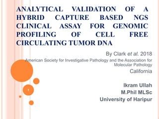 Research Paper Presentation HYBRID CAPTURE BASED NGS FOR GENOMIC PROFILING OF CELL FREE