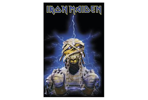 Iron Maiden Powerslave Eddie Printed Textile Poster