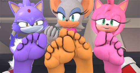 3dcg Three Sonic Girls Feet Kiaragardevoirのイラスト Pixiv