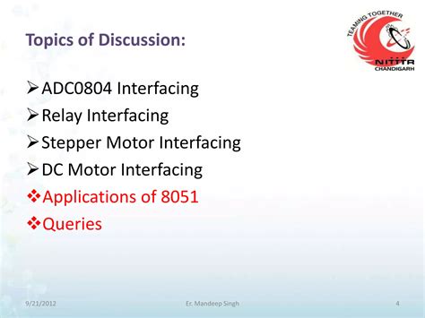Microcontroller 8051 And Its Interfacing Pptx