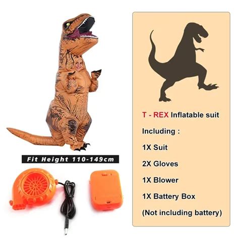 Dropship Adult Funny Full Body Dress Up Cosplay T Rex Dinosaur