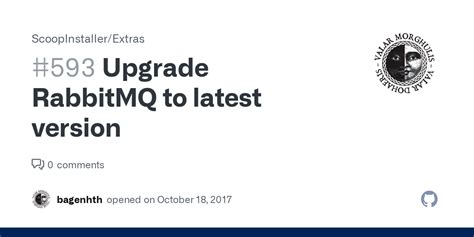 Upgrade Rabbitmq To Latest Version · Issue 593 · Scoopinstallerextras · Github