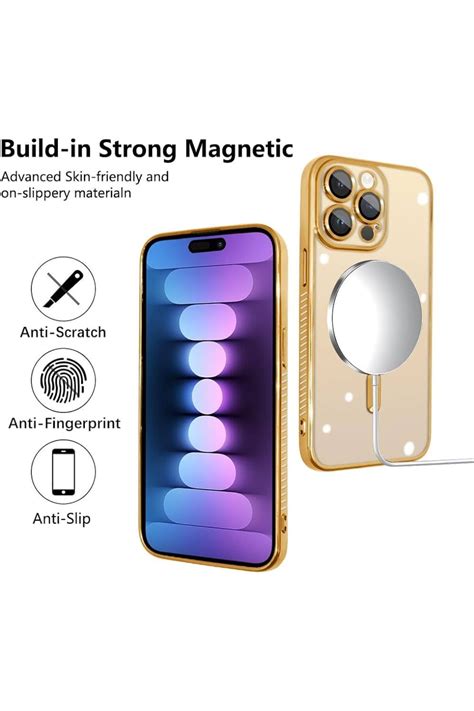 Sphone iPhone 15 Pro Max Kılıf Kamera Mercek Korumalı Magsafe Manyetik