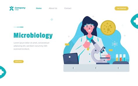 Concept D Illustration De Microbiologie Vecteur Premium