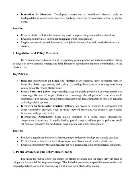 Prerequisites To Resolve The Plastics Issue Pdf