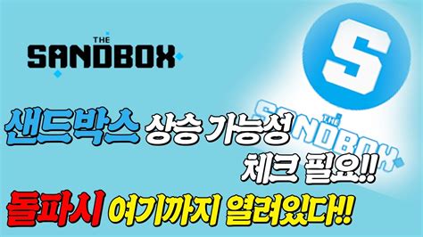 샌드박스 상승 가능성 체크 필요 돌파시 여기까지 열려있다 Youtube