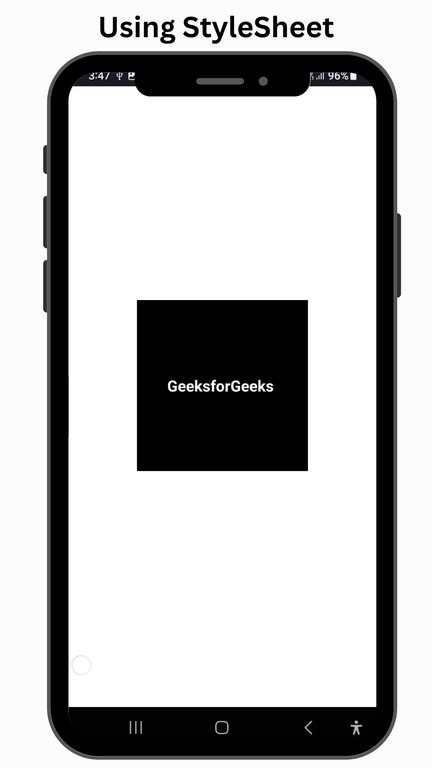 How To Style React Native Application Geeksforgeeks