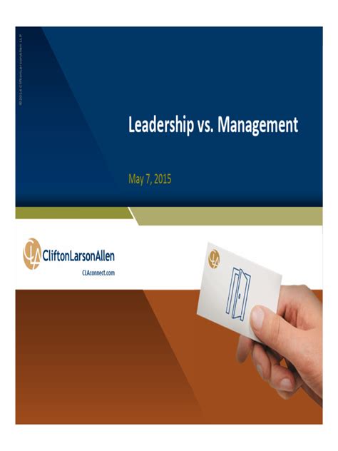 Leadership Vs Management Pdfdrive Pdf