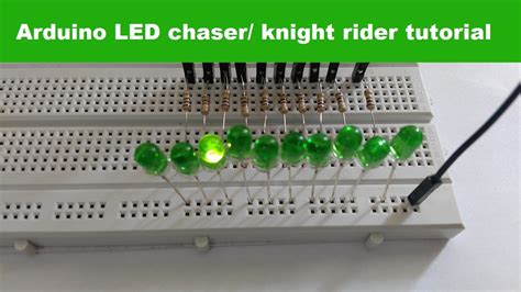 Arduino Led Chaser Knight Rider Circuit Tutorial Easy And Simple Electronics Project For