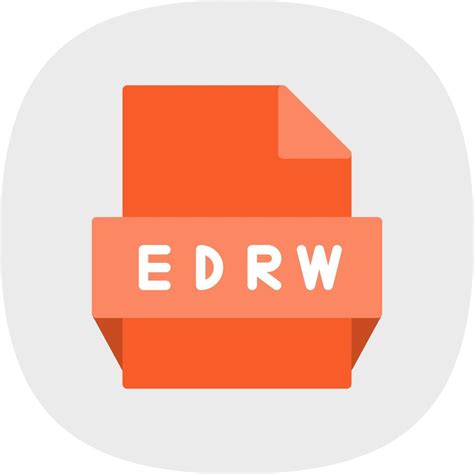 Edrw File Format Icon 16904320 Vector Art At Vecteezy