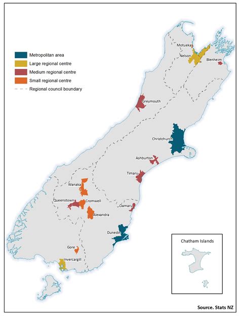 Functional Urban Areas Methodology And Classification Stats Nz