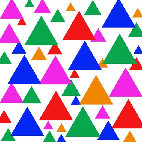 Colorful Triangle Seamless Pattern Perfect For Background Or Wallpaper