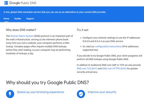 A List Of Free And Public Dns Servers For