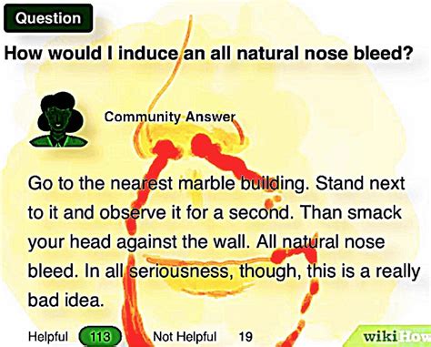How To Fake A Nose Bleed Rwikihowqa