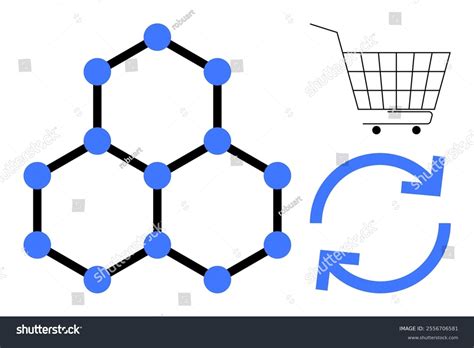 Network Hexagonal Blue Nodes Connected By Stock Vector Royalty Free 2556706581 Shutterstock