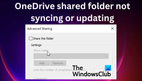 Onedrive Shared Folder Not Syncing Or Updating